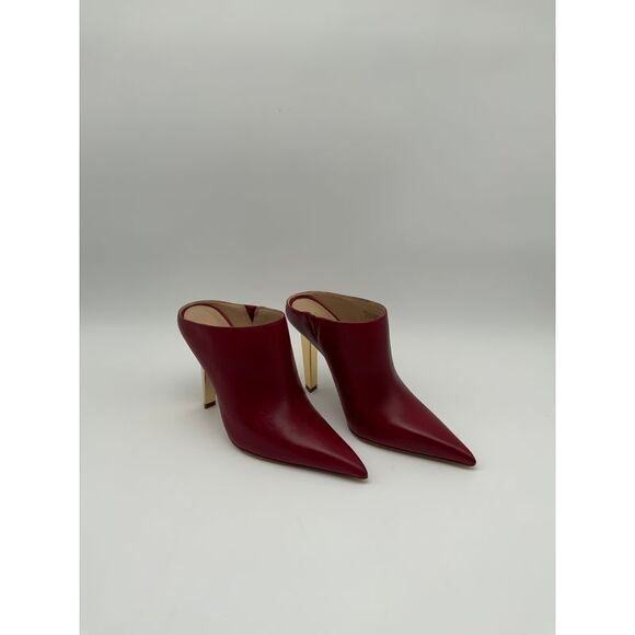 Michael Kors | Shoes | Michael Kors Womens Halle Leather Mule Pump Red ...